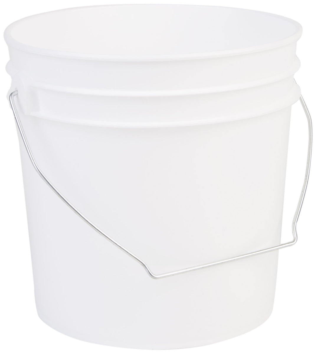 1 & 2 Gallon White Poly Bucket w/ Handle – Shipyard supplies, Inc