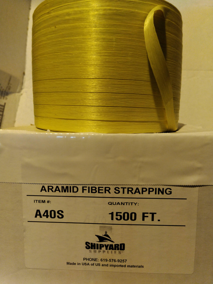 1/2" x 1500' Aramid Flame Retardant Strapping – Shipyard supplies, Inc